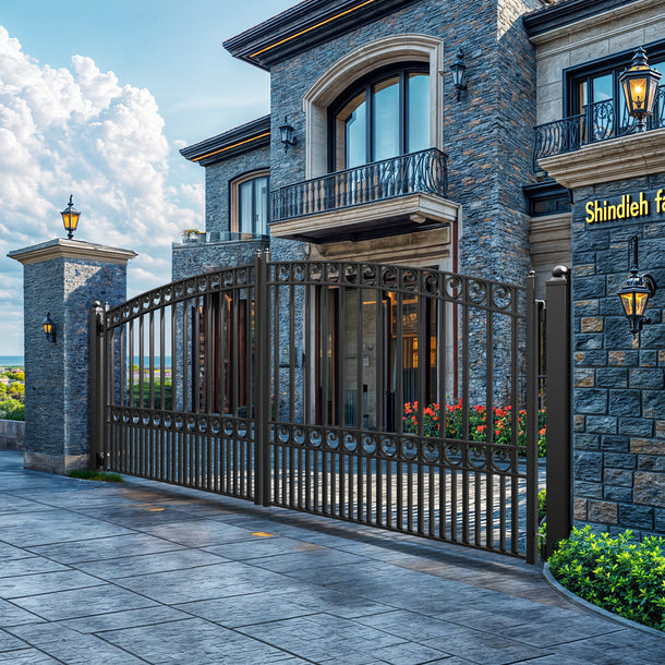 Zumi Iron Dual Swing Driveway Gates | Stylish & Durable | Automated ...