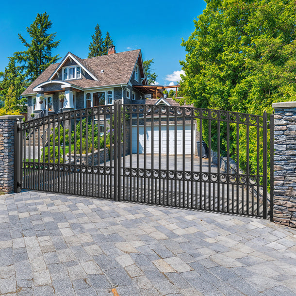 Zumi Iron Dual Swing Driveway Gates | Stylish & Durable | Automated ...