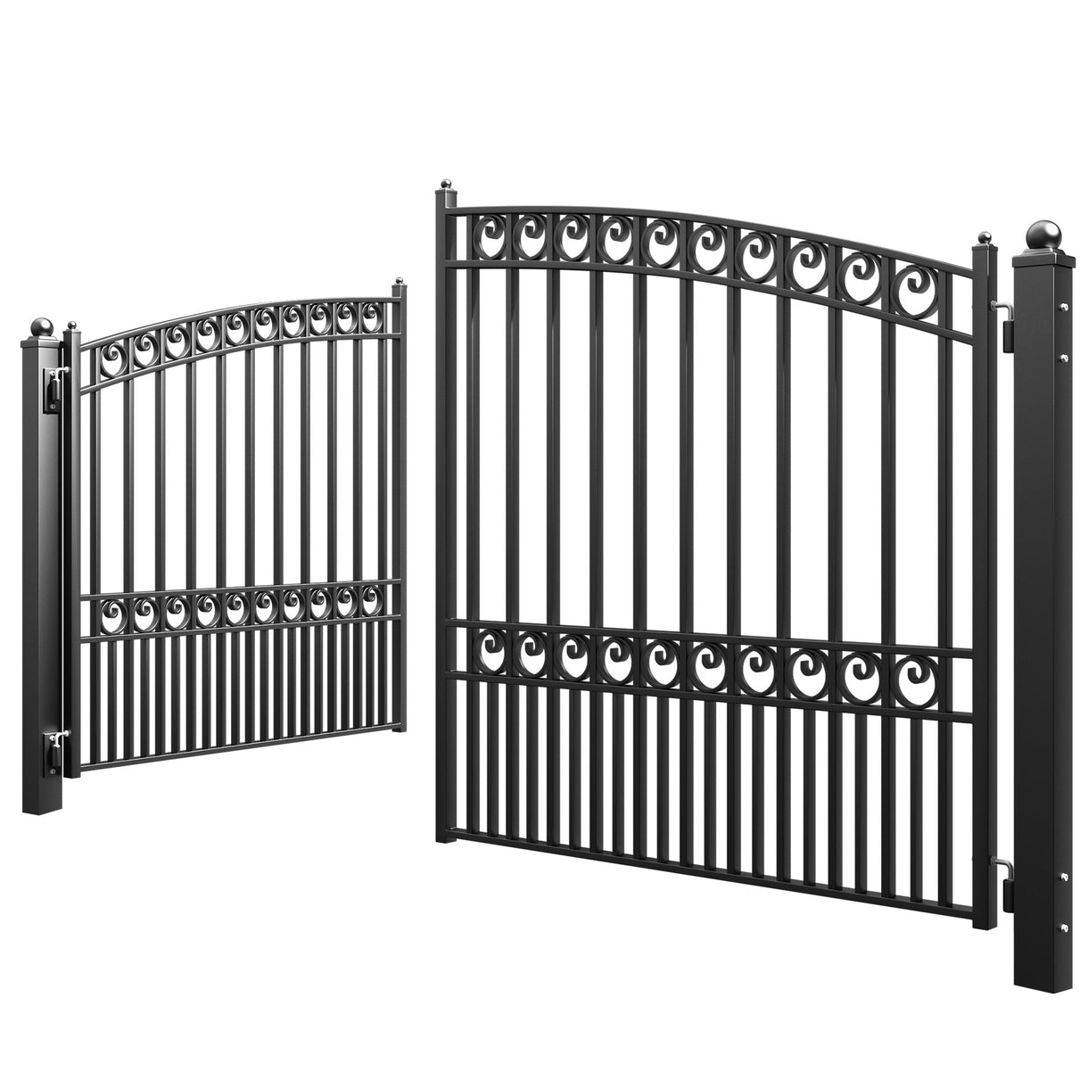 Zumi Iron Dual Swing Driveway Gates | Stylish & Durable | Automated ...